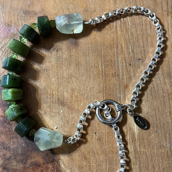 Tova | Jewelry | Vintage Chunky Green Stone Necklace By Tova | Poshmark